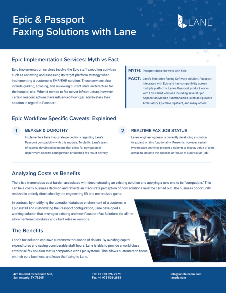 Product Data Sheets - Lane